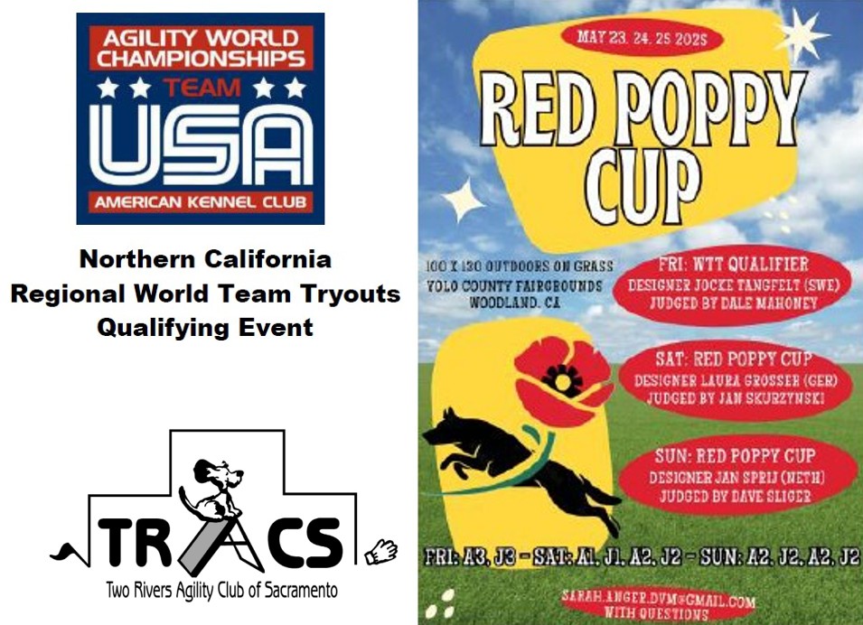 AKC Agility May 23-26 2025 | Two Rivers Agility Club | agiltracs.org